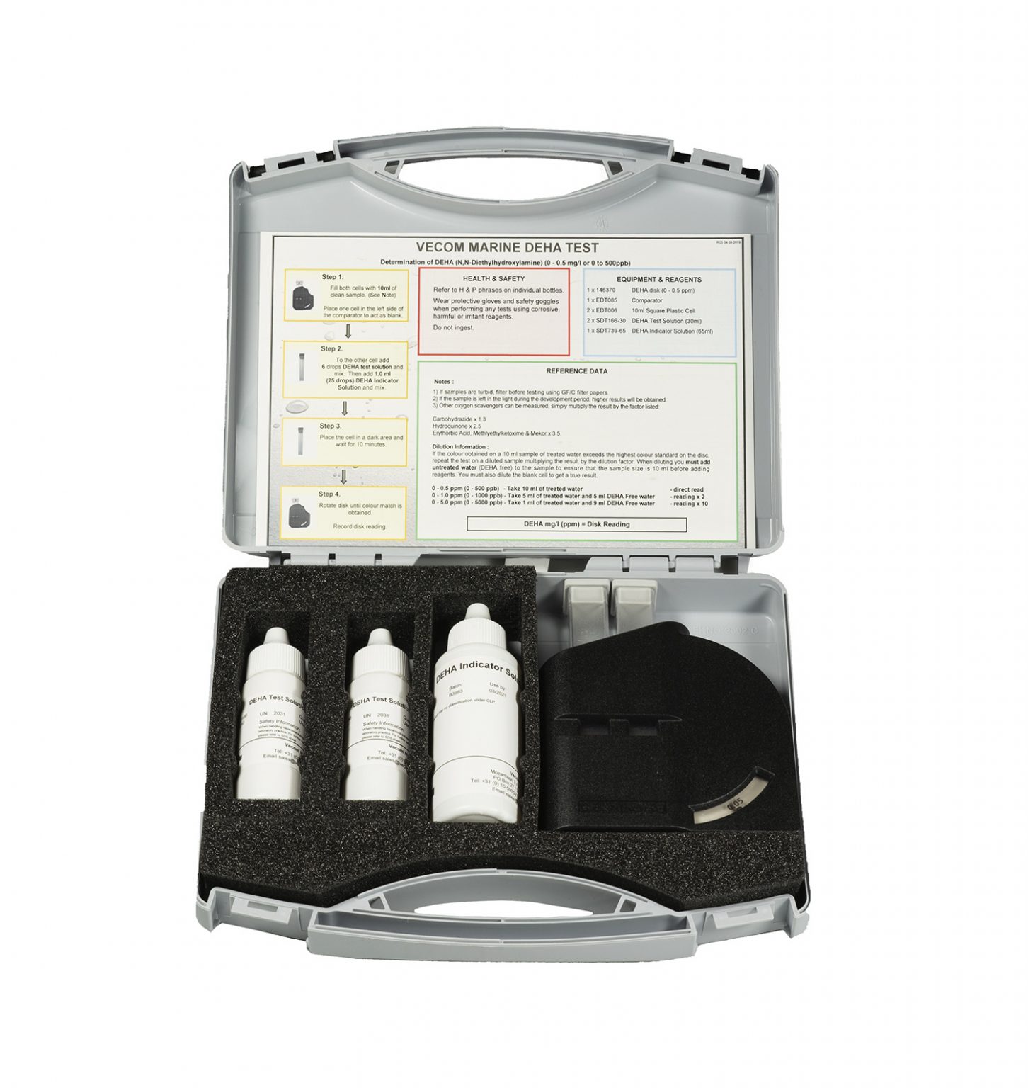 Test Kit Oxygen/Hydrazide DEHA | Vecom Marine